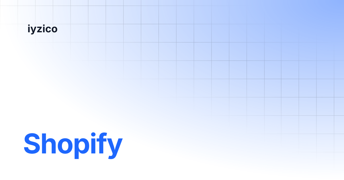 Shopify | iyzico