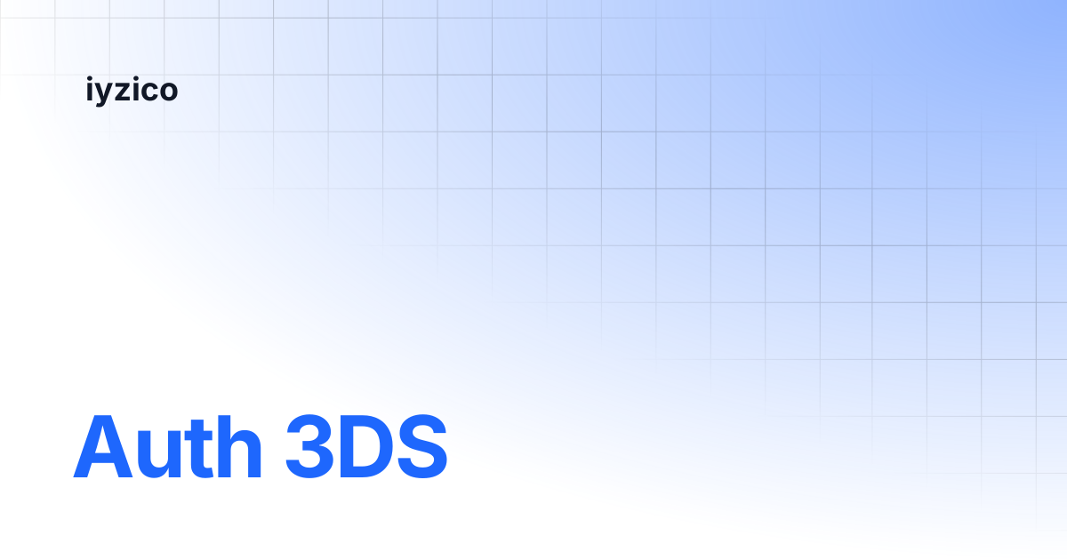 Auth 3DS | EN | iyzico