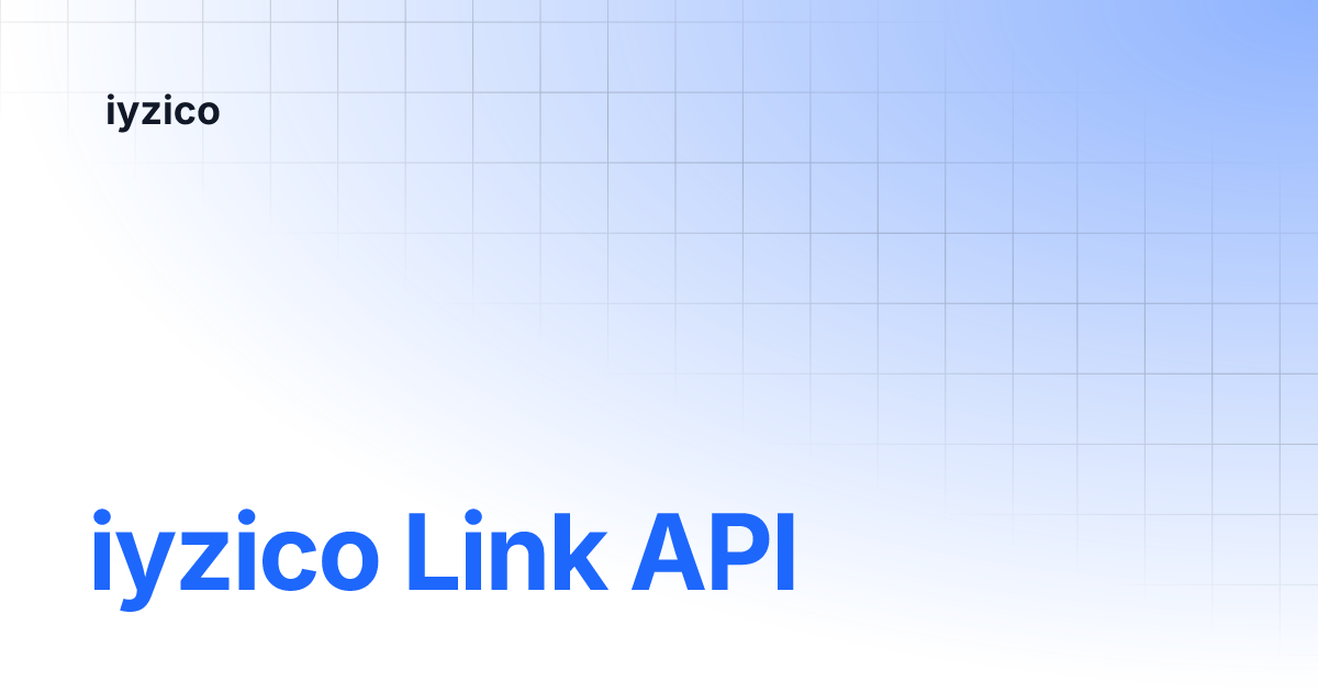 iyzico Link API | iyzico